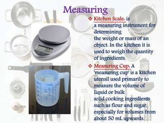Kitchen equipments | PPTX