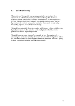 Kitchenham systematic-review-2004 | PDF