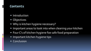 Kitchen hygiene | PPTX