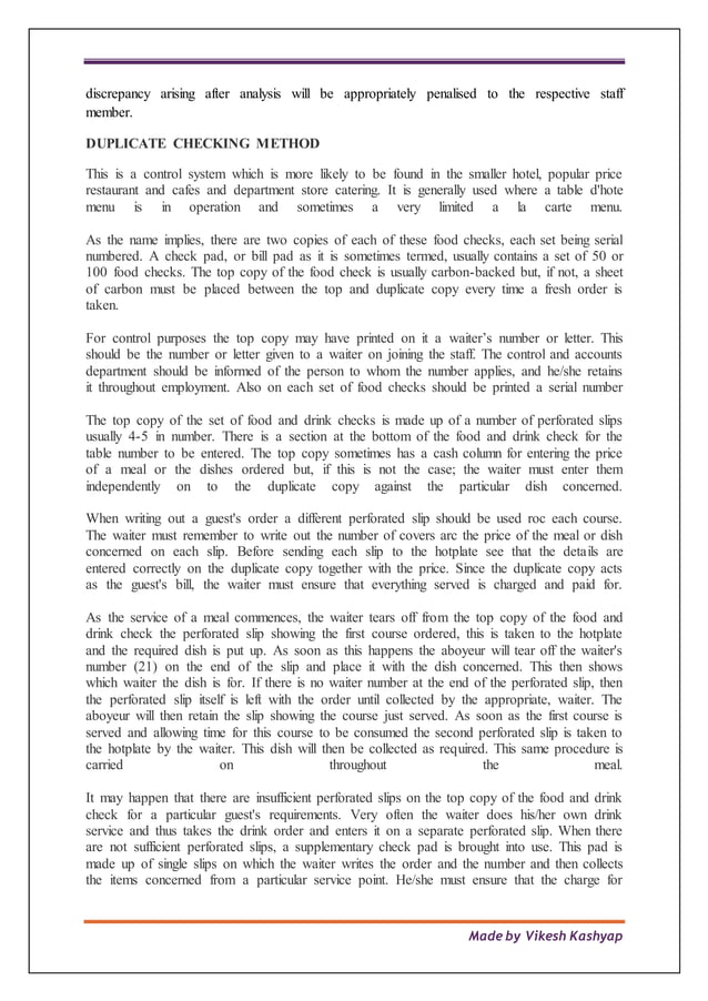 Kitchen order ticket | DOCX