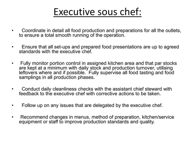 CLASSIC KITCHEN BRIGADE | PPTX