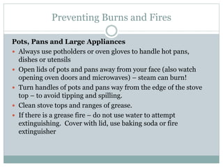 Kitchen safety | PPTX