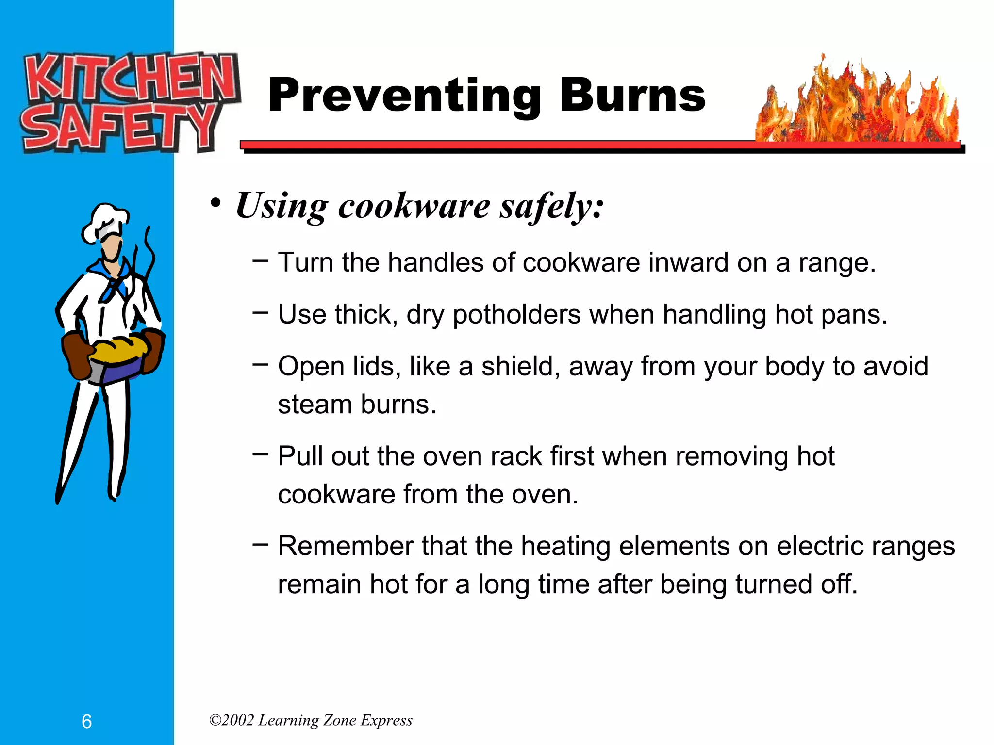 Kitchen safety part 1 powerpoint | PPT