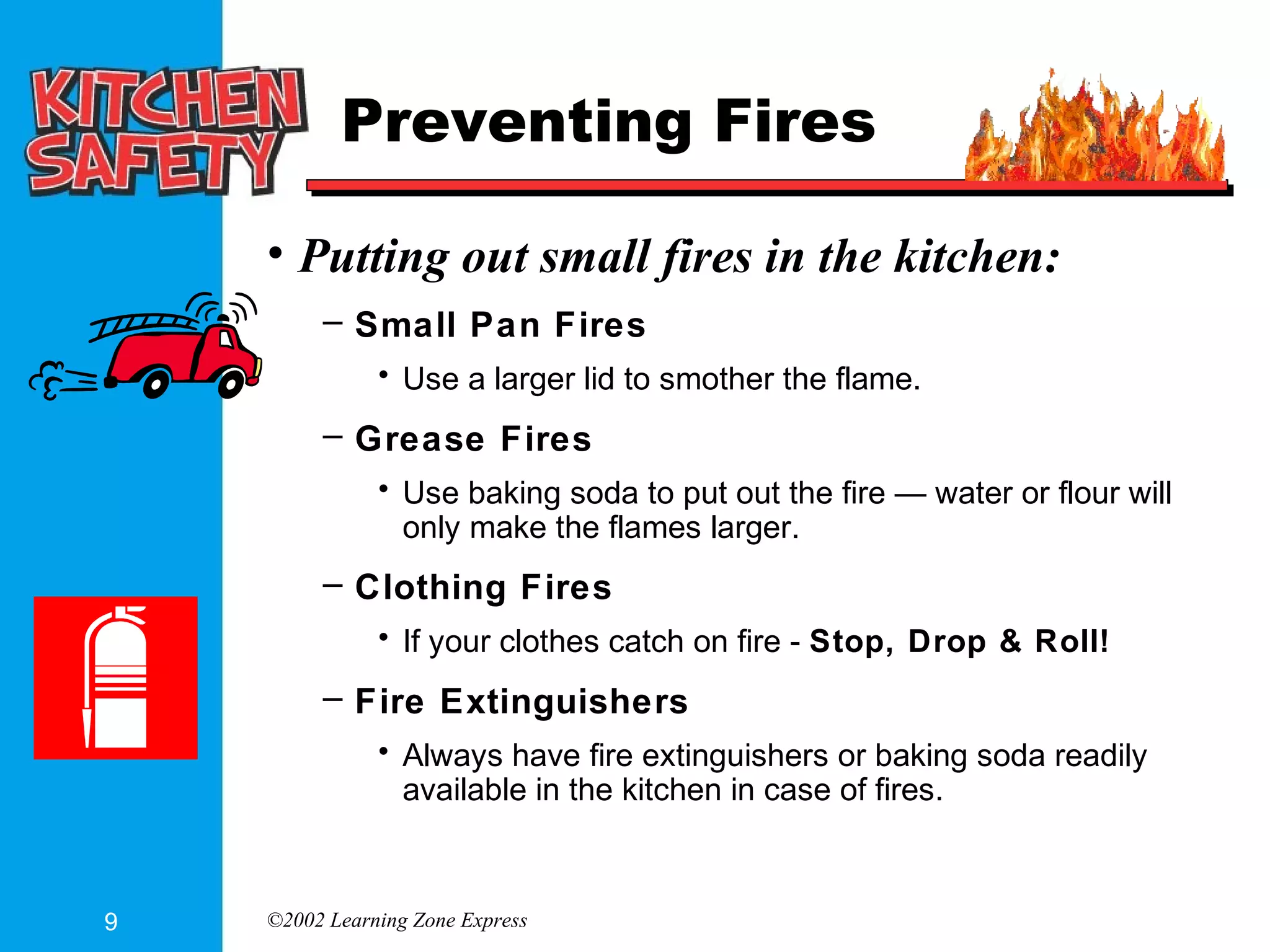 Kitchen safety part 1 powerpoint | PPT