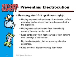 Kitchen safety part 1 powerpoint | PPT