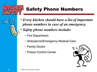 Kitchen safety part 1 powerpoint | PPT