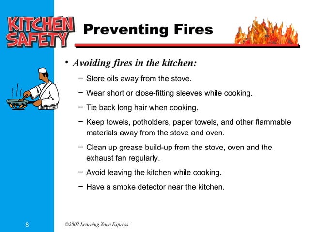 Kitchen safety part 1 powerpoint | PPT