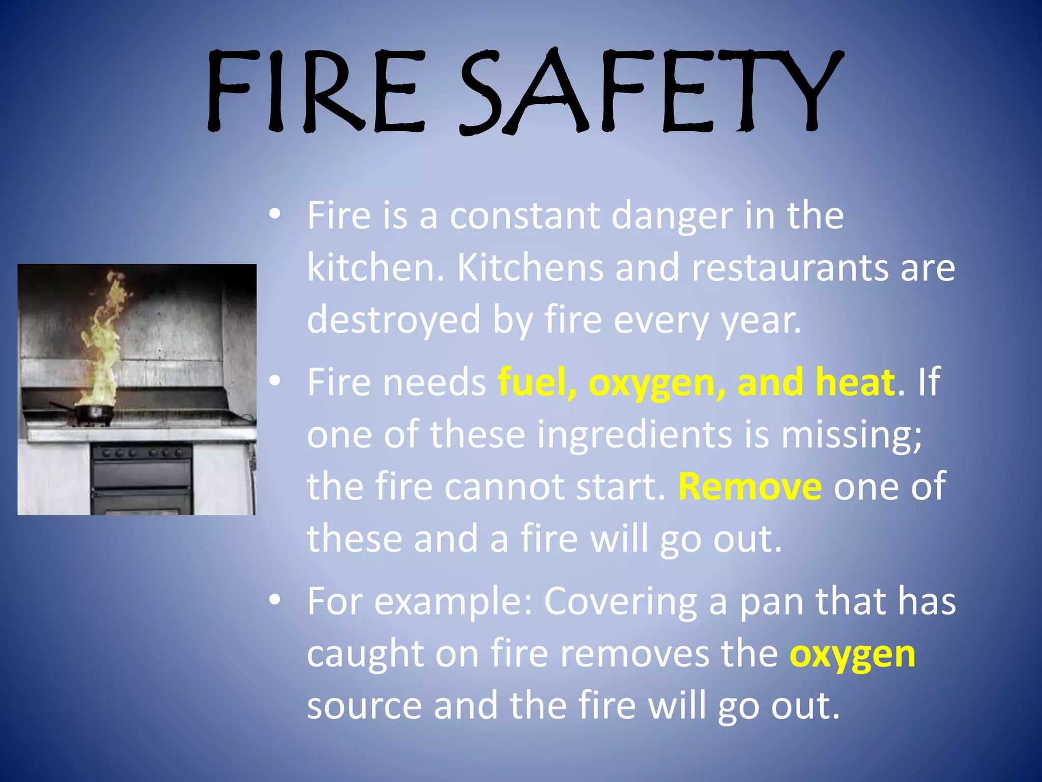 Kitchen safety power point | PPTX
