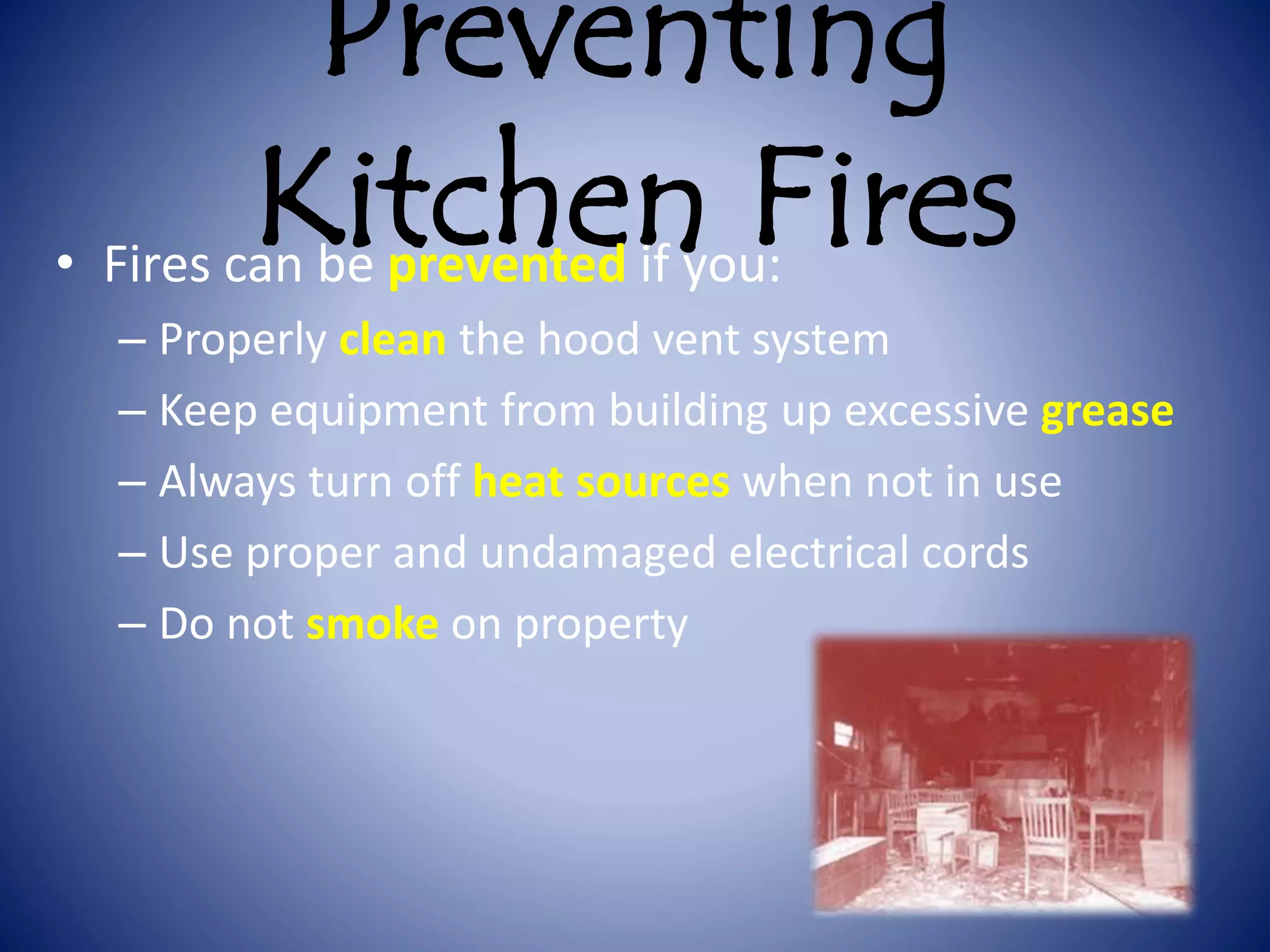 Kitchen safety power point | PPTX