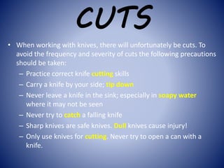 Kitchen safety power point | PPTX