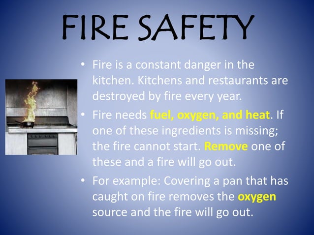 Kitchen safety power point | PPTX