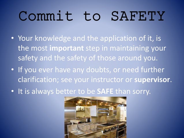 Kitchen safety power point | PPTX