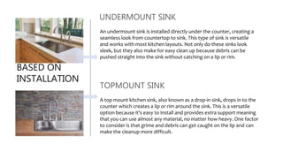 Kitchen sinks | PPTX