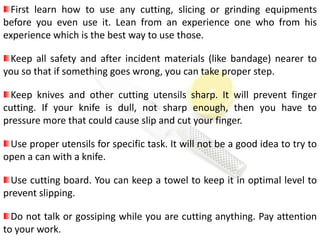 Kitchen Safety Tips | PPTX