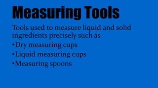 Kitchen tools | PPTX