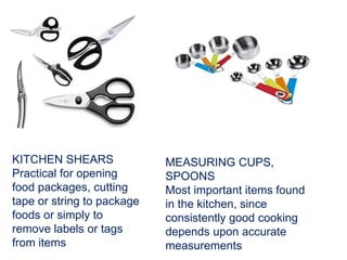 Kitchen Cutting Tools And Their Uses
