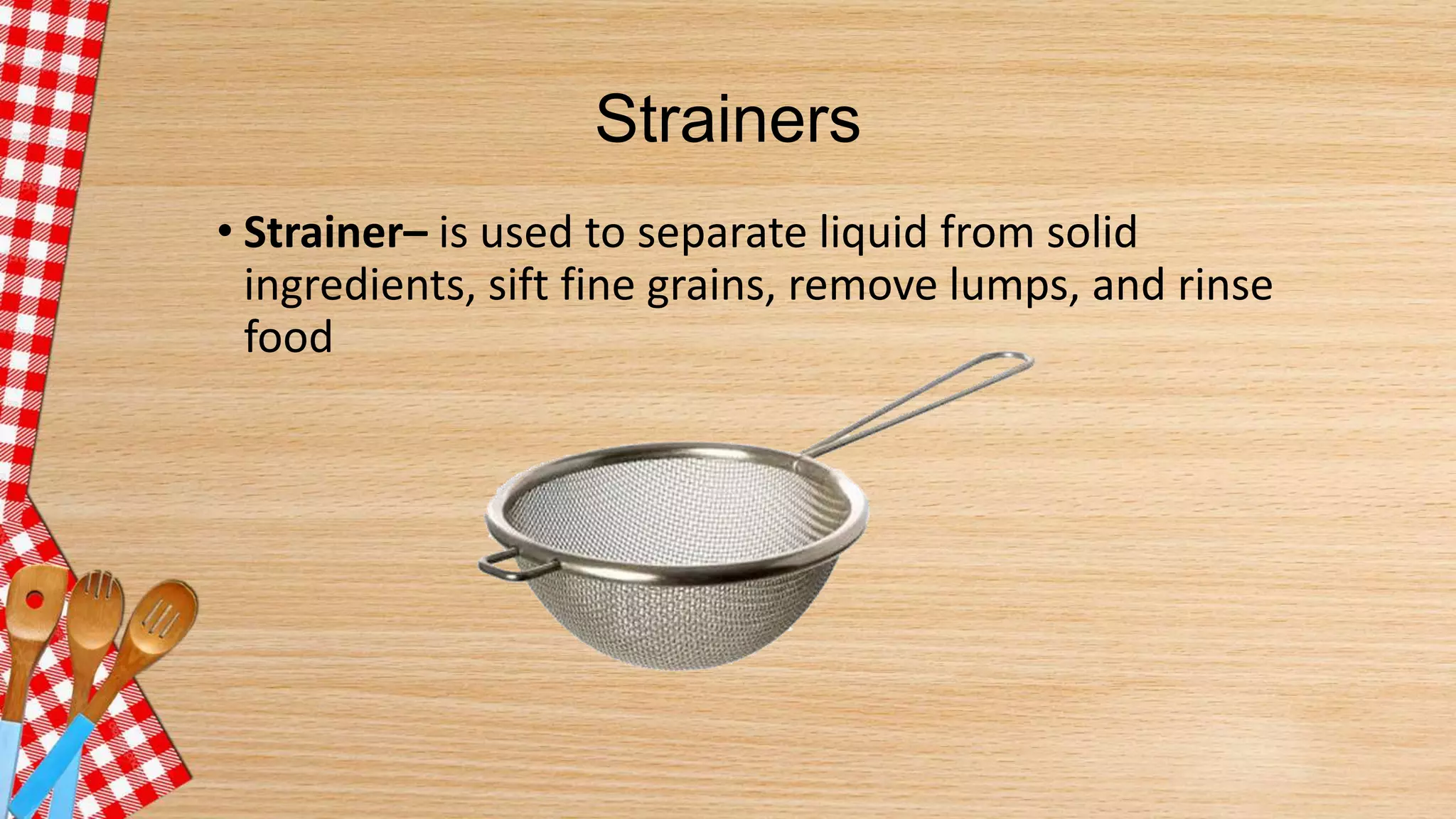 Kitchen tools and equipment | PPTX