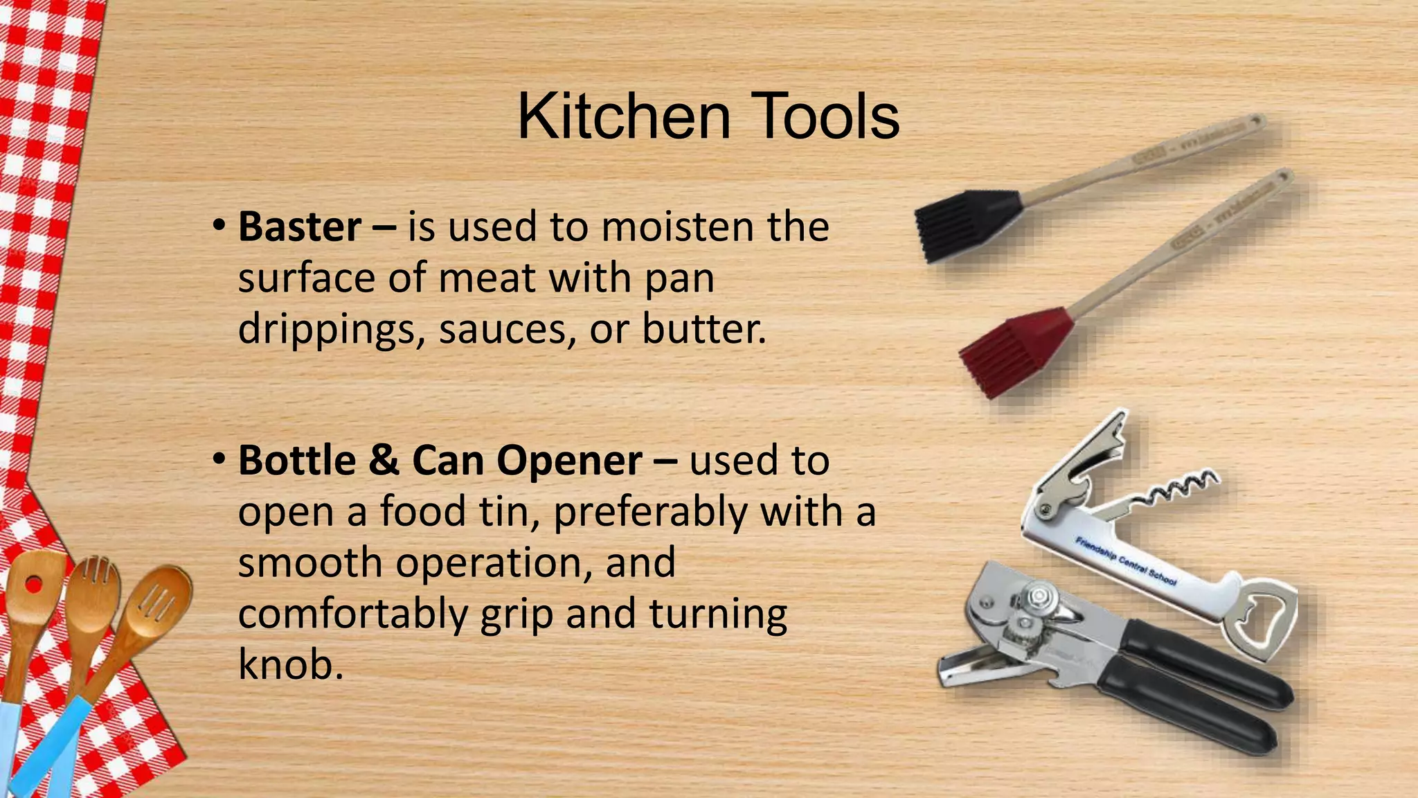 Kitchen tools and equipment | PPTX