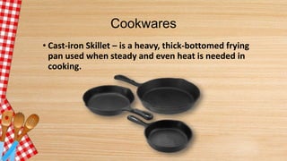 Kitchen tools and equipment | PPTX