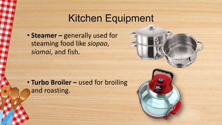 Kitchen Tools And Equipment And Their Functions