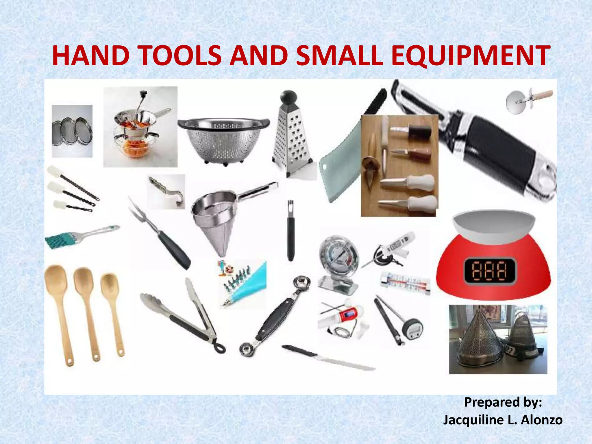 Small Kitchen Tools and Equipment | PPTX