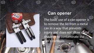 powerpoint in kitchen tools in equipment | PPTX