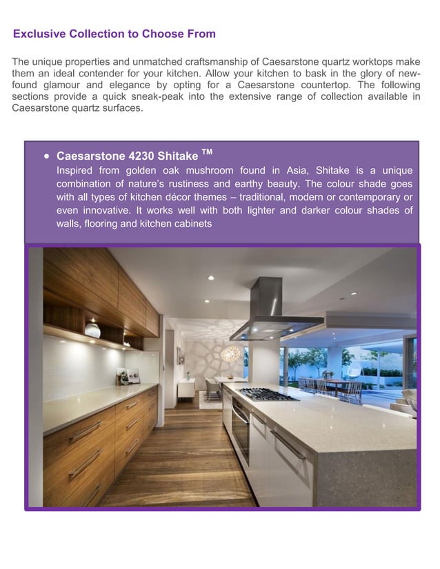 KITCHEN WORKTOP: CAESARSTONE | PDF
