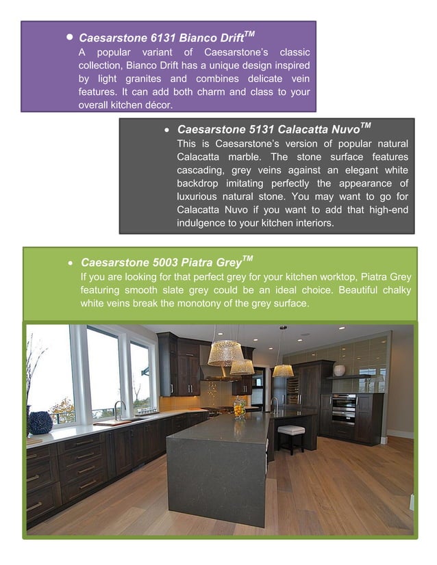 KITCHEN WORKTOP: CAESARSTONE | PDF