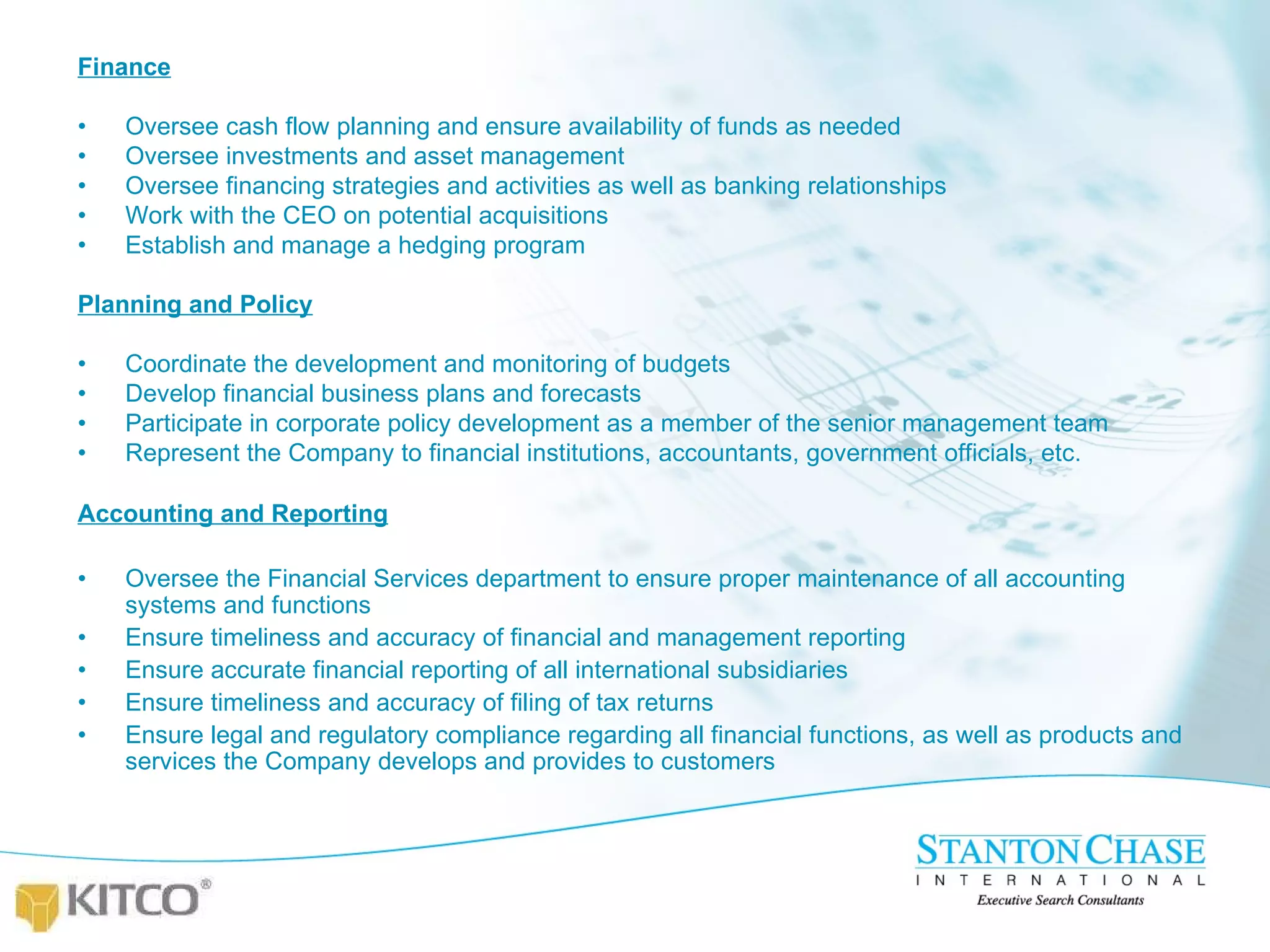 CFO Kitco Metals | PPT