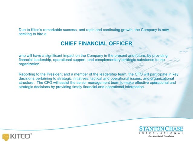CFO Kitco Metals | PPT