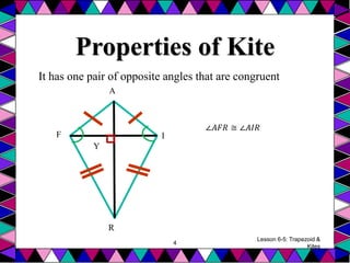 Properties Of A Kite