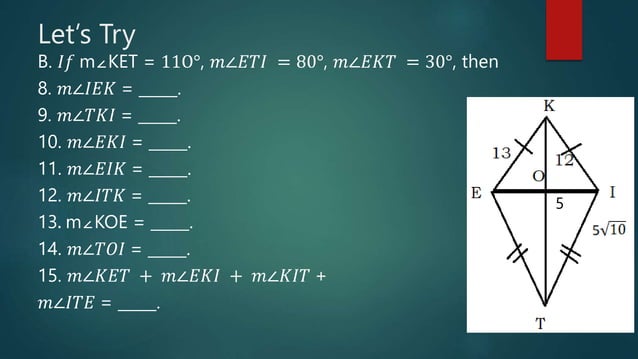 Solving problems involving a KITE (Grade 9).pptx