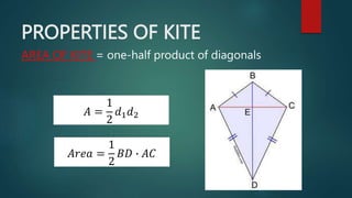 Solving problems involving a KITE (Grade 9).pptx