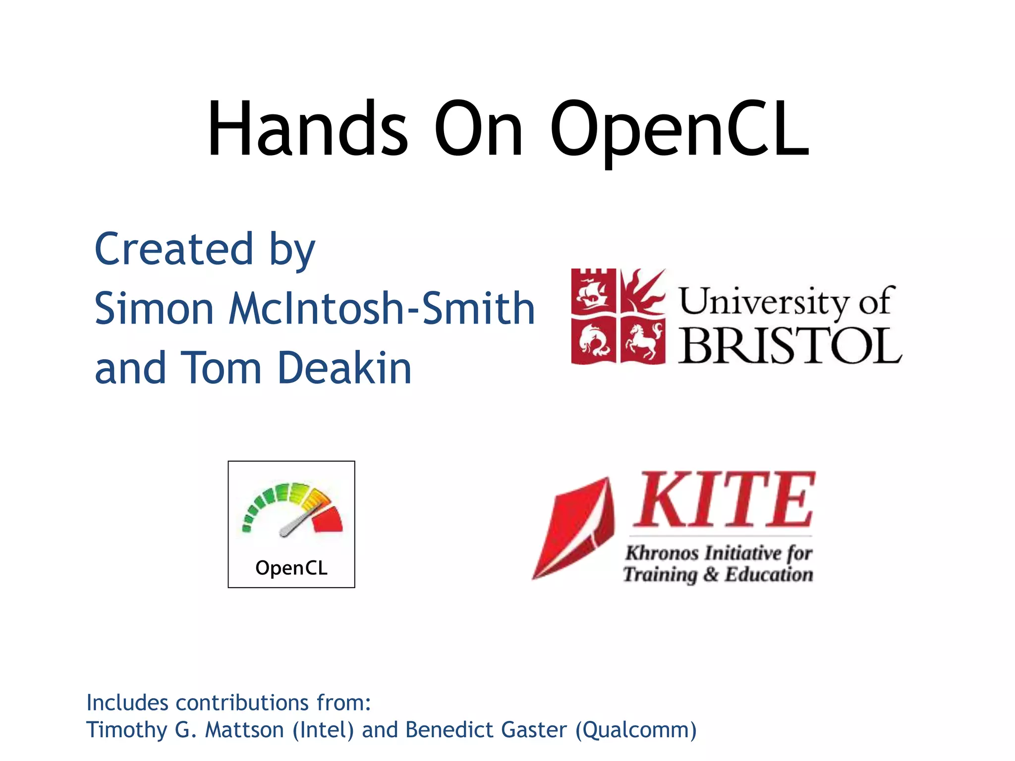 Hands on OpenCL | PPTX