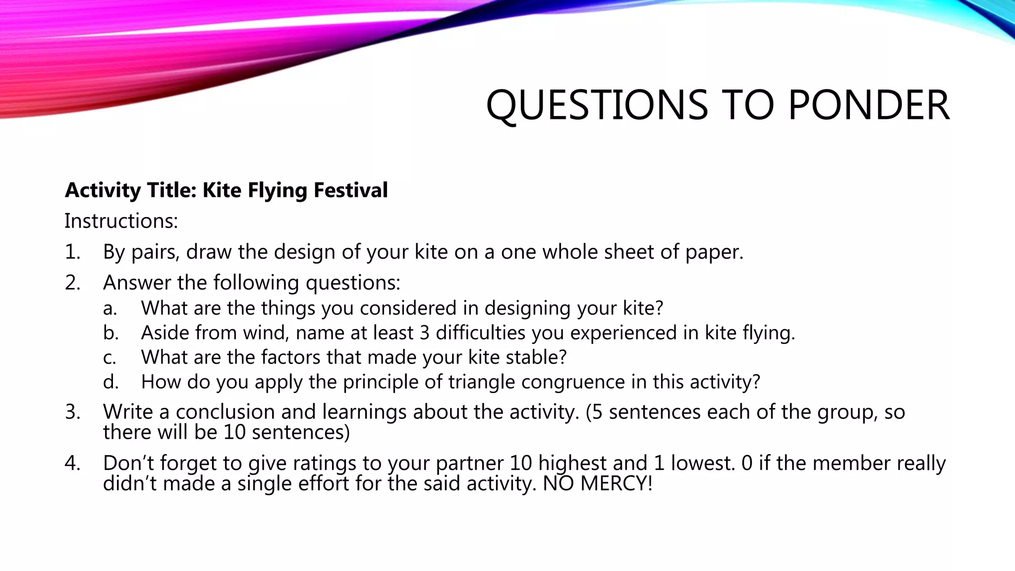 Kite flying activity | PPTX