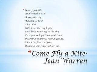 Kites in Poetry | PPTX