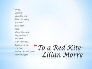 Kites in Poetry | PPTX