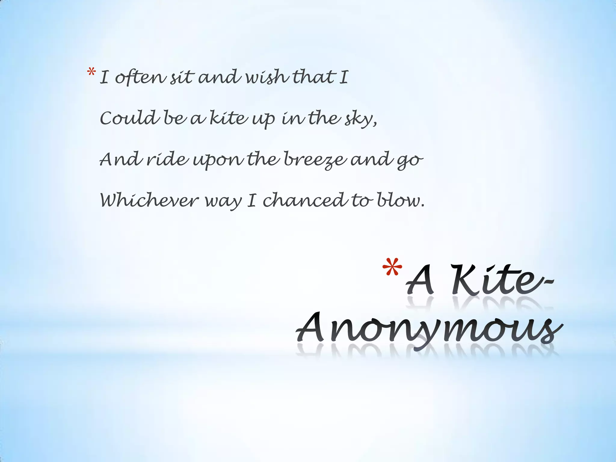 Kites in poetry | PPT