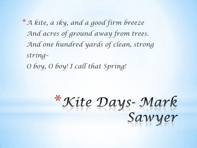 Kites in poetry | PPT