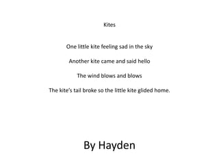 Kites poems | PPTX