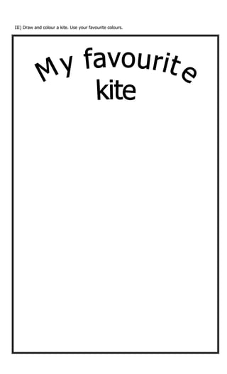 Kites worksheet | DOCX