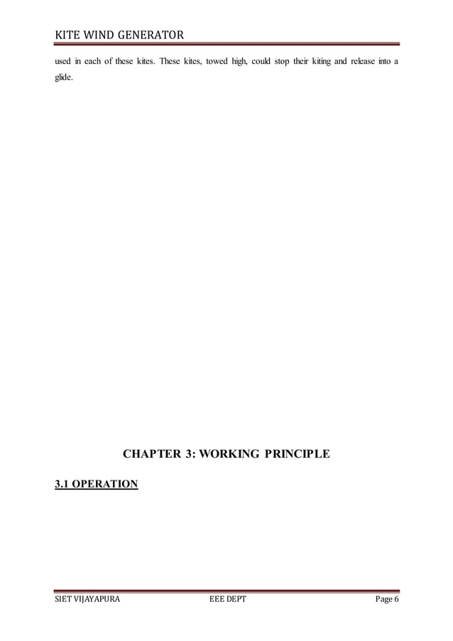 Kite wind generator | DOCX | Power and Energy Industry | Industries