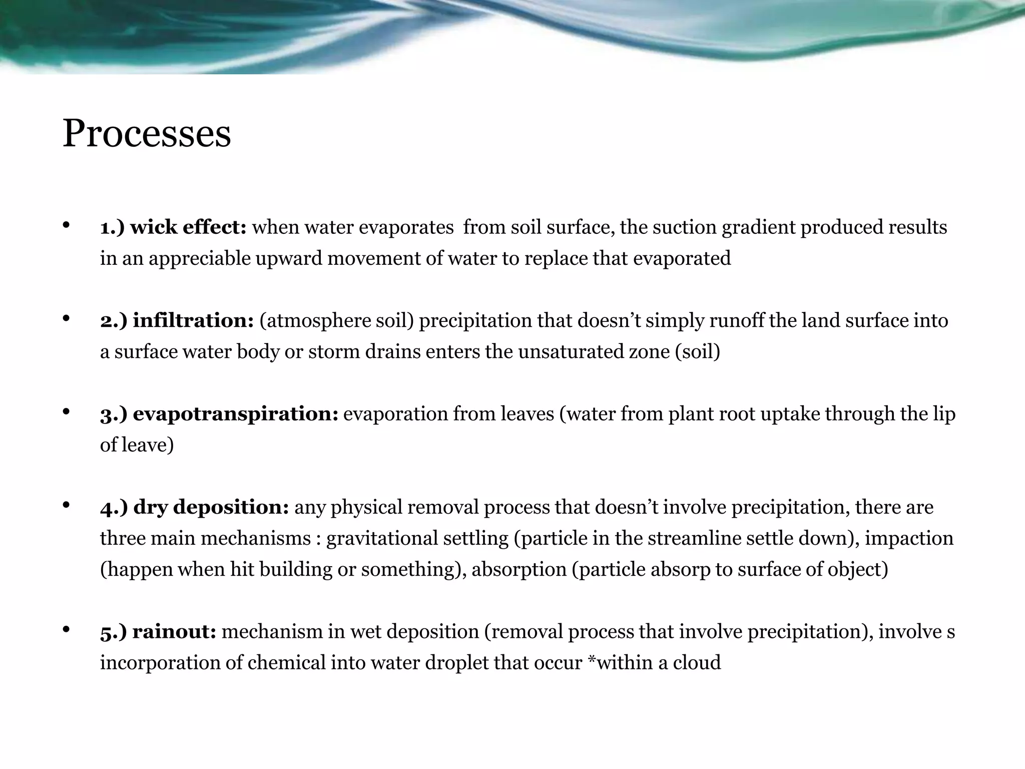 Chemical fate and transport in the environment. | PPTX