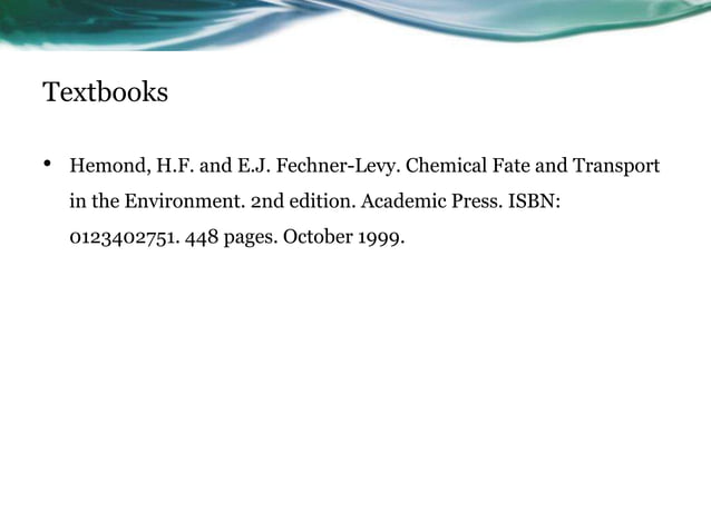 Chemical fate and transport in the environment. | PPTX | Chemistry ...