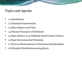 Chemical fate and transport in the environment. | PPTX