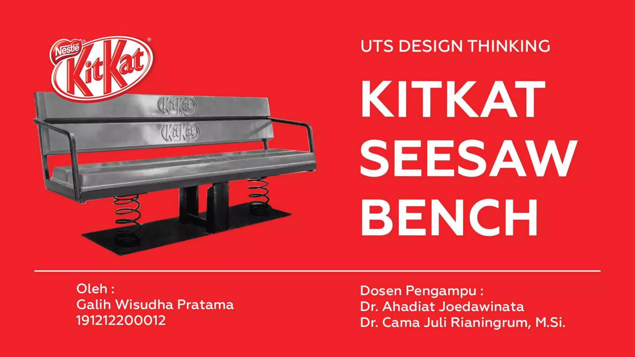analisa kitkat seesaw bench | PPT