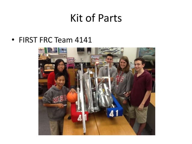 FIRST FRC 4141 Kit of parts | PPTX
