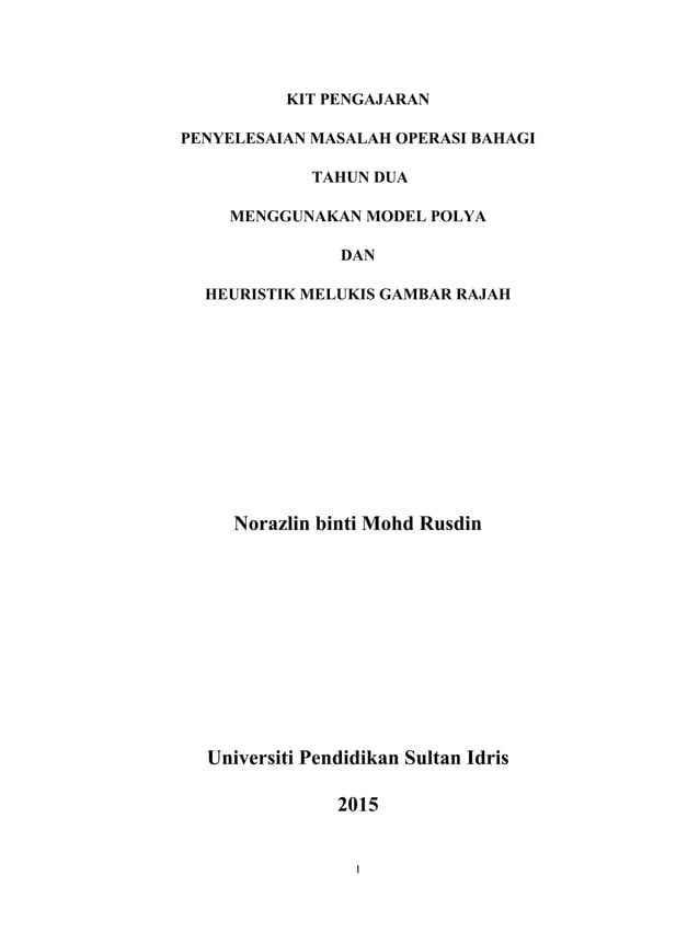 Kit Pengajaran Penyelesaian Masalah Bahagi Tahun 2 | PDF