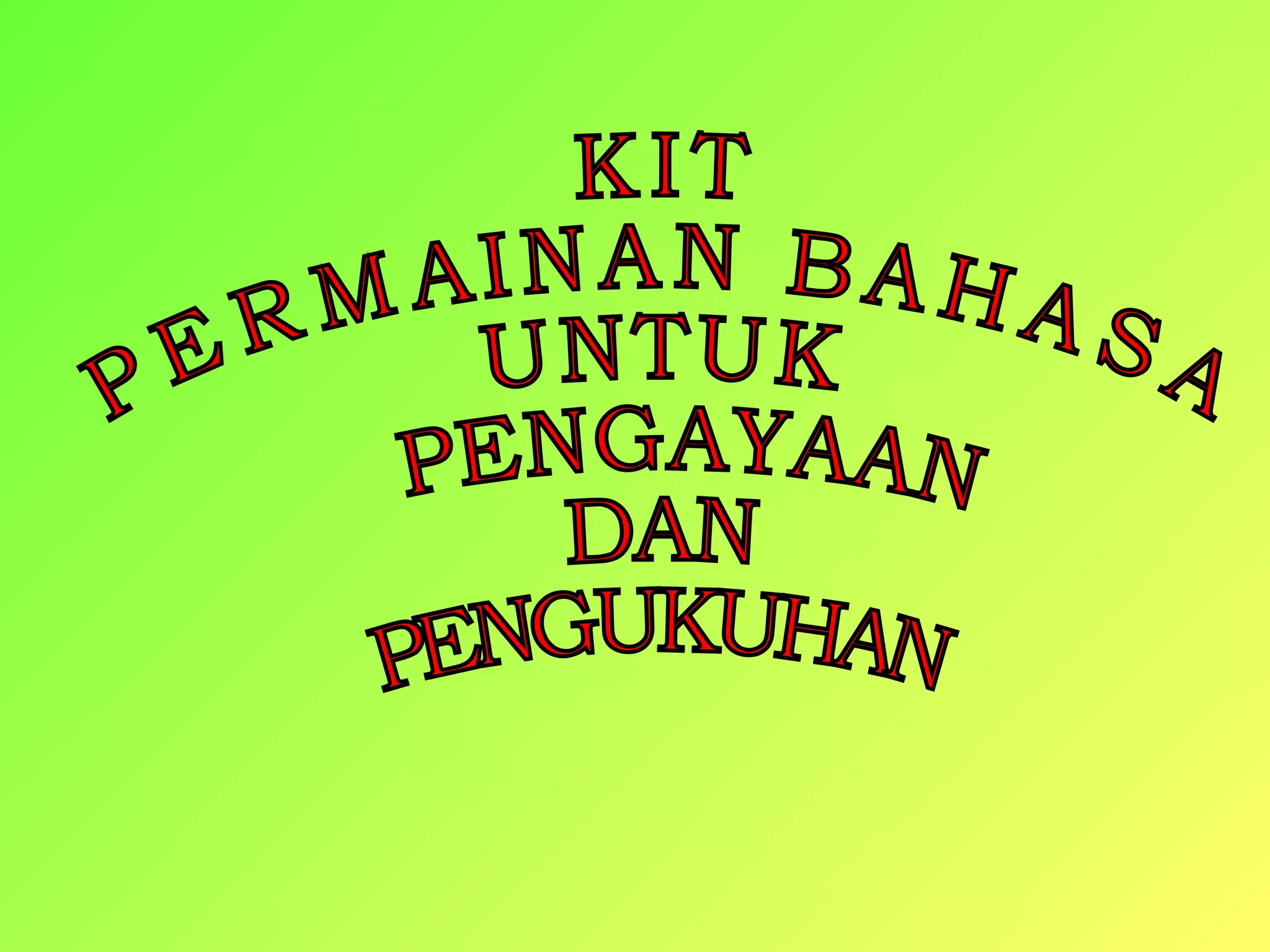 Kit permainan bahasa | PPT