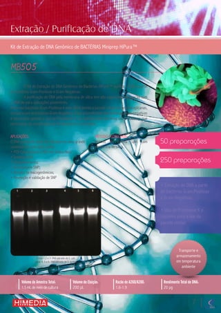 Kits de Extração / Purificação de DNA/RNA - HiMedia | PDF